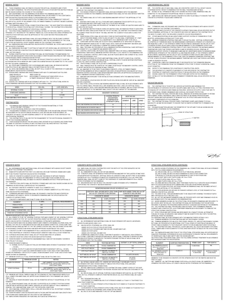 Sample Drawings 5 | PDF | Masonry | Concrete
