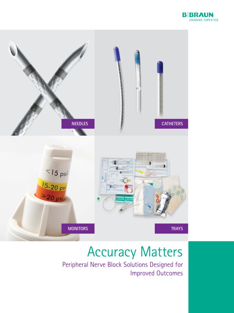 Peripheral Nerveblockproductsbrochure | PDF | Anesthesia