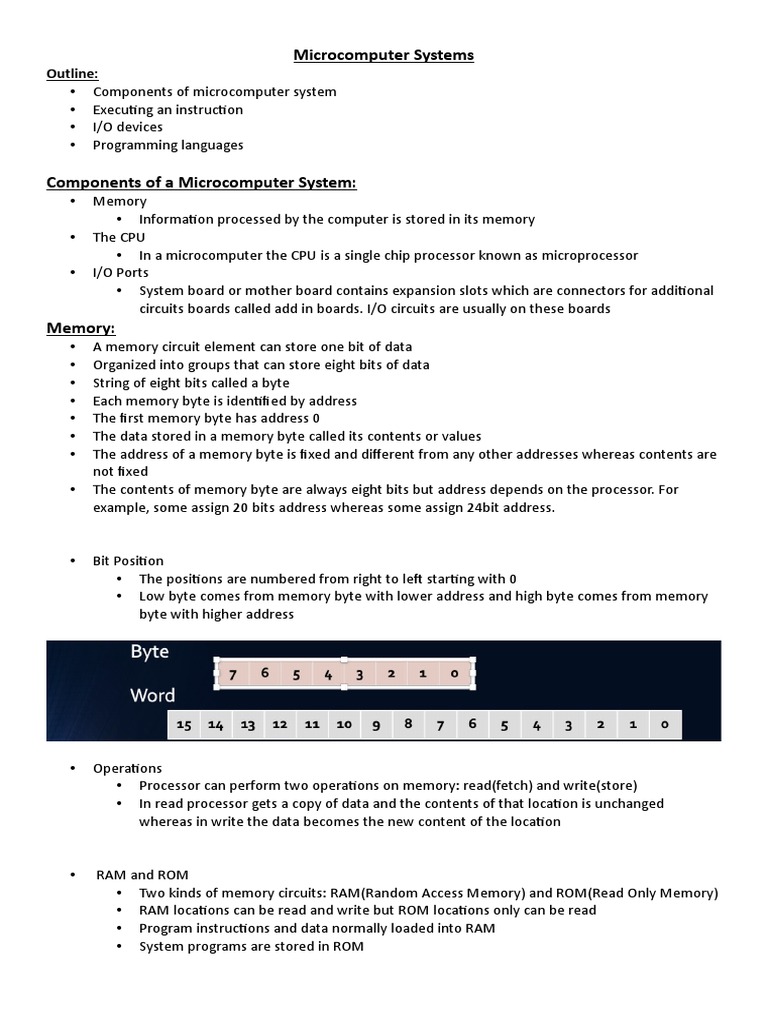 Microcomputer Systems | PDF