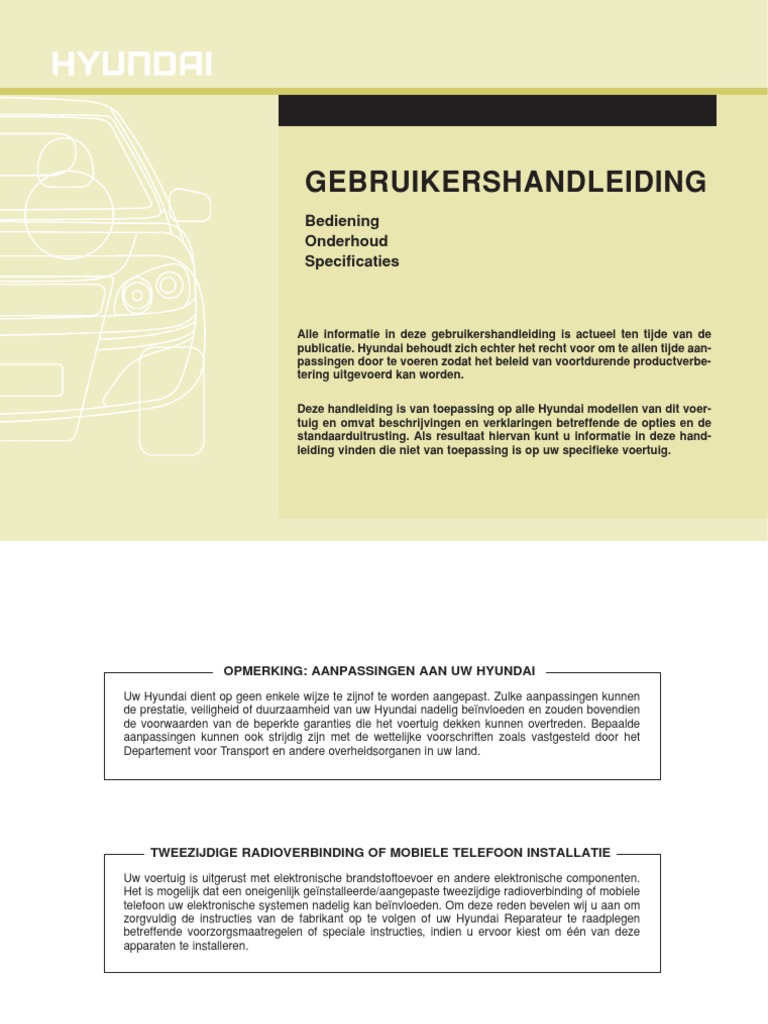 Gebruikershandleiding I10 - IA - 2017-2019 | PDF