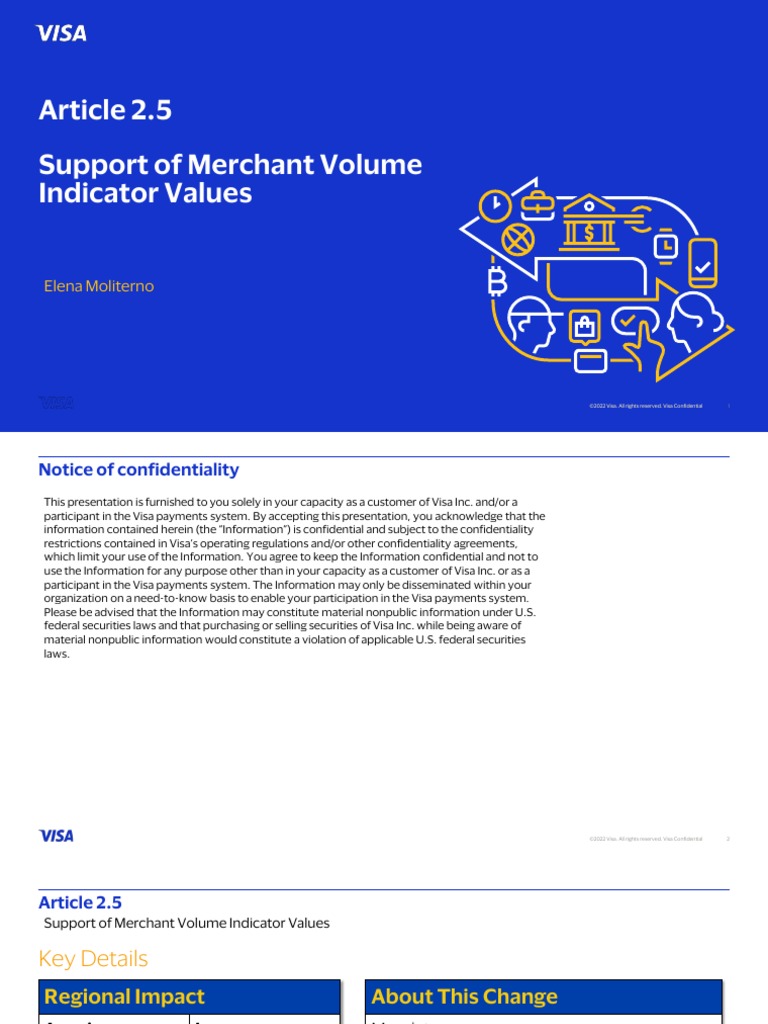 2.5 Support of Merchant Volume Indicator Values | Download Free PDF ...