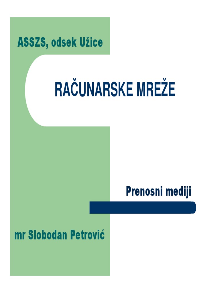 LAN-02 Prenosni Mediji | PDF