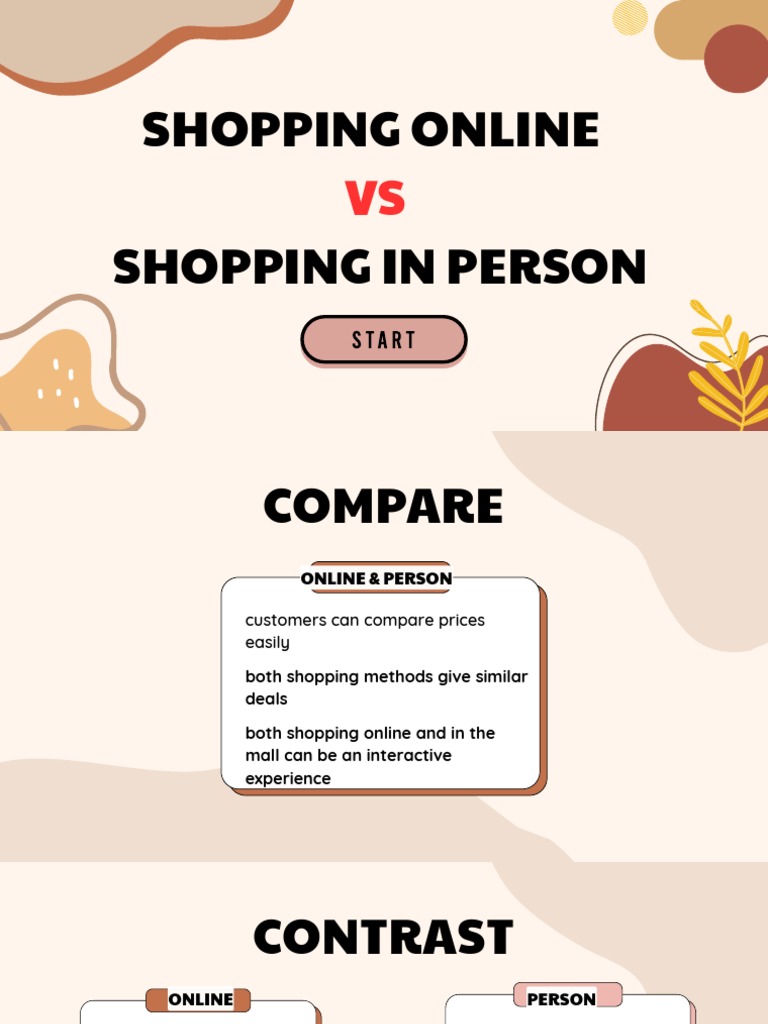 Shopping Online Vs Shopping in Person | PDF | Social Science