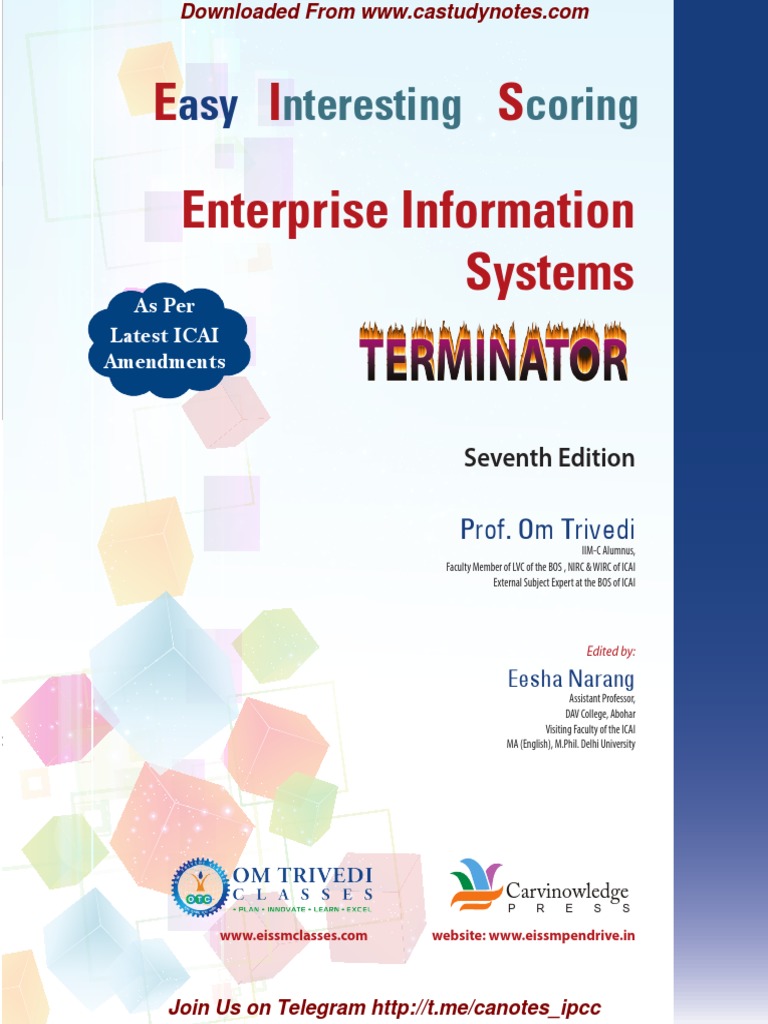 EIS New Edition by Om Sir Coloured | PDF | Risk | Consultant