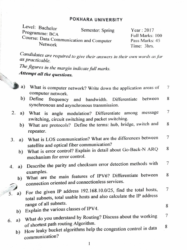 Data-Communication & Computer Network | PDF Data-Communication & Computer Network | PDF