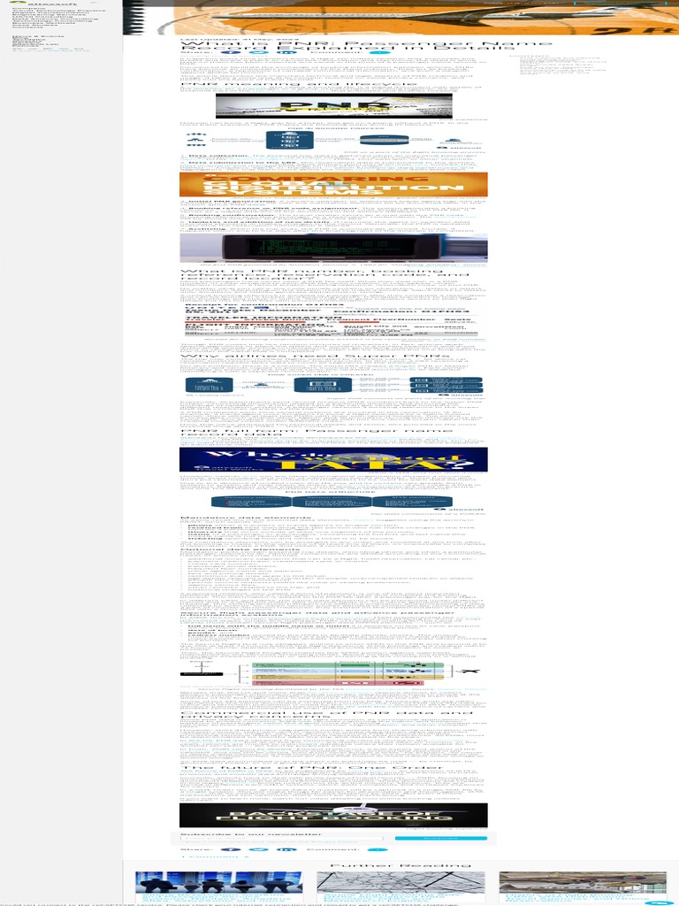 What is PNR: Passenger Name Record Explained in Details | AltexSoft ...