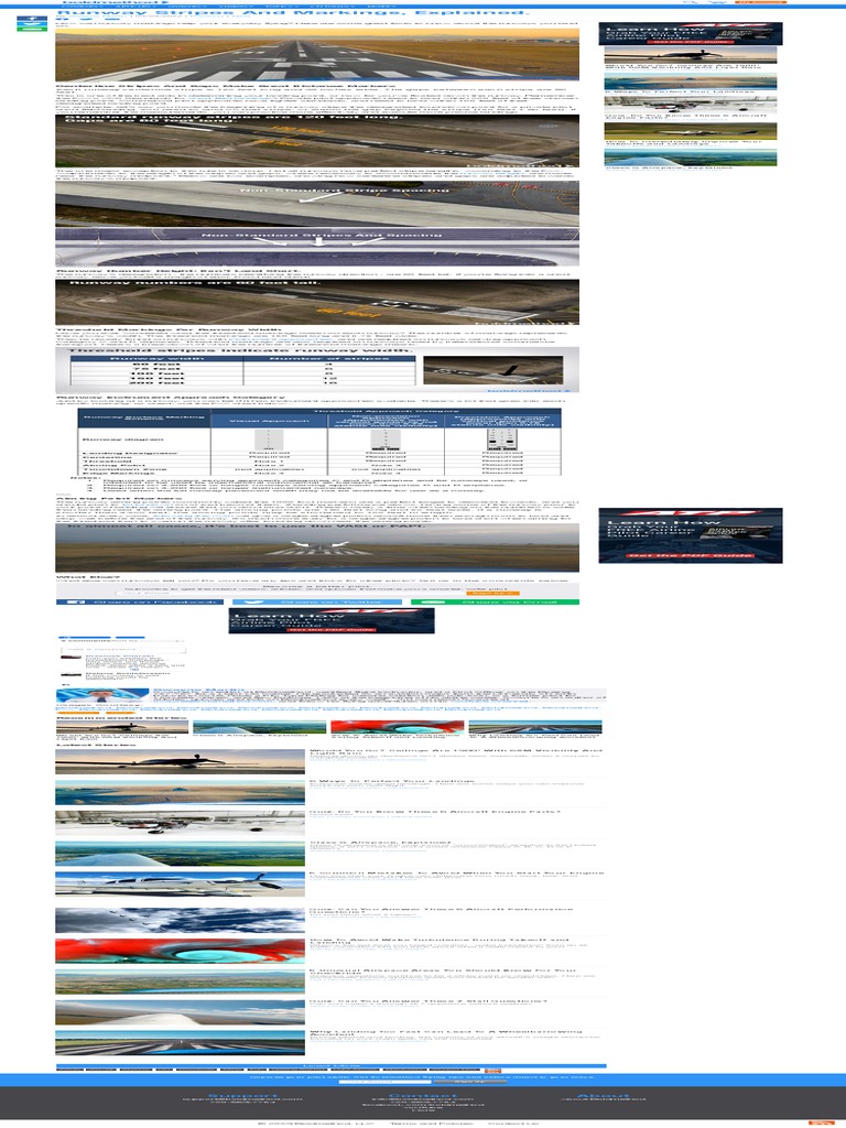 Understanding Runway Markings and Stripes | PDF | Runway | Transport Safety