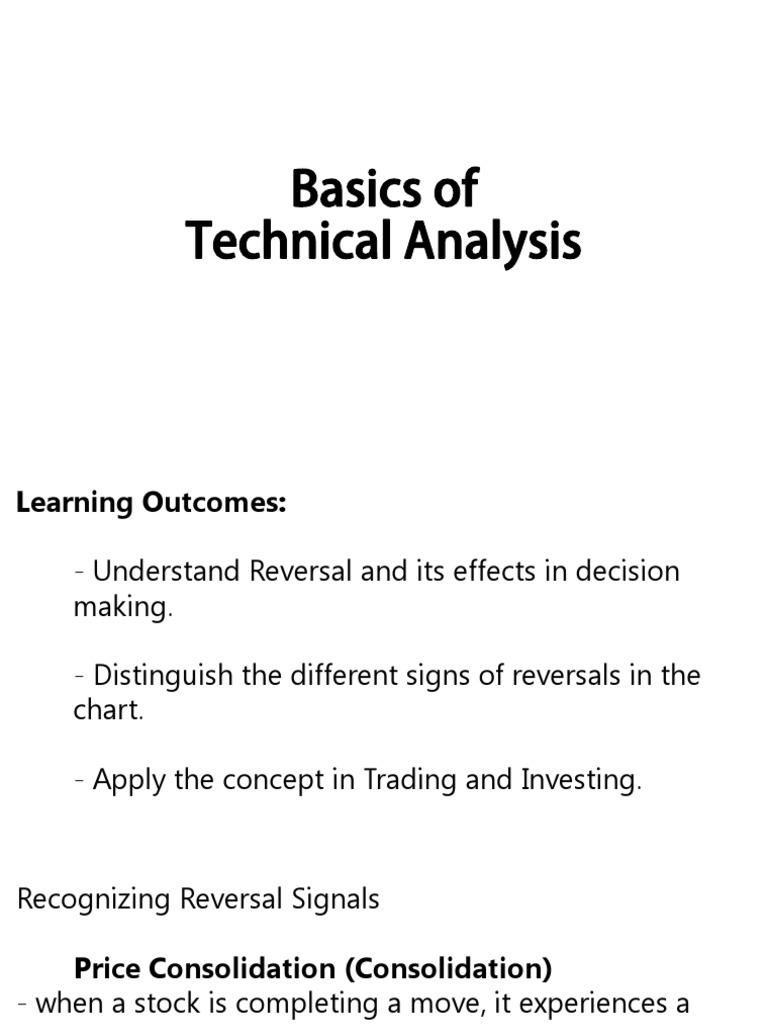 Basics of Technical Analysis | PDF | Market Trend | Technical Analysis