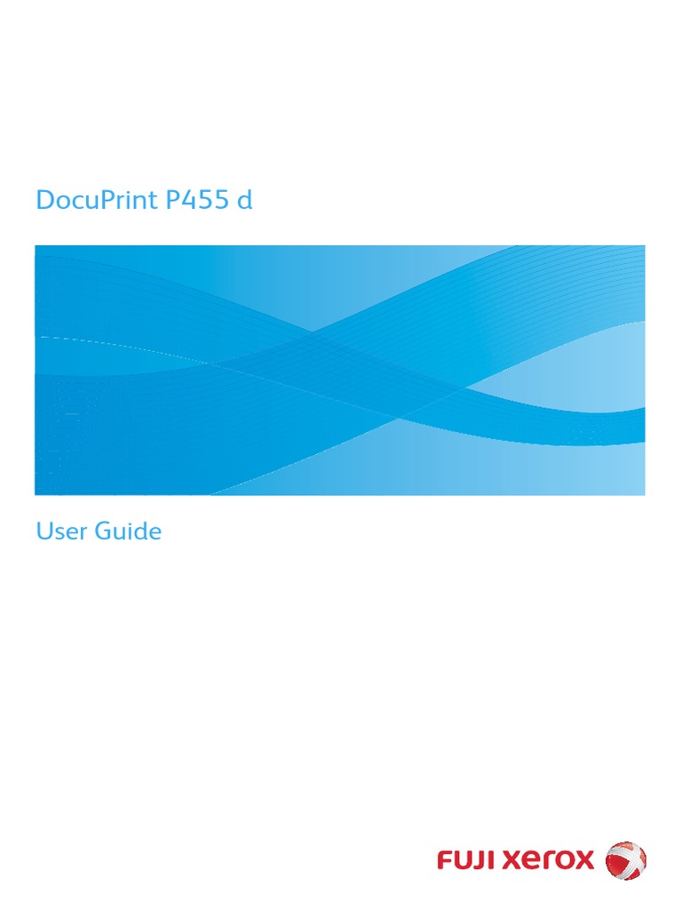 Docuprint p455 D | PDF | Ac Power Plugs And Sockets | Printer (Computing)