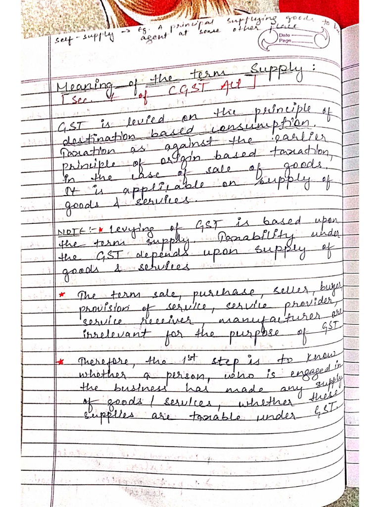 GST Notes (A2) | PDF