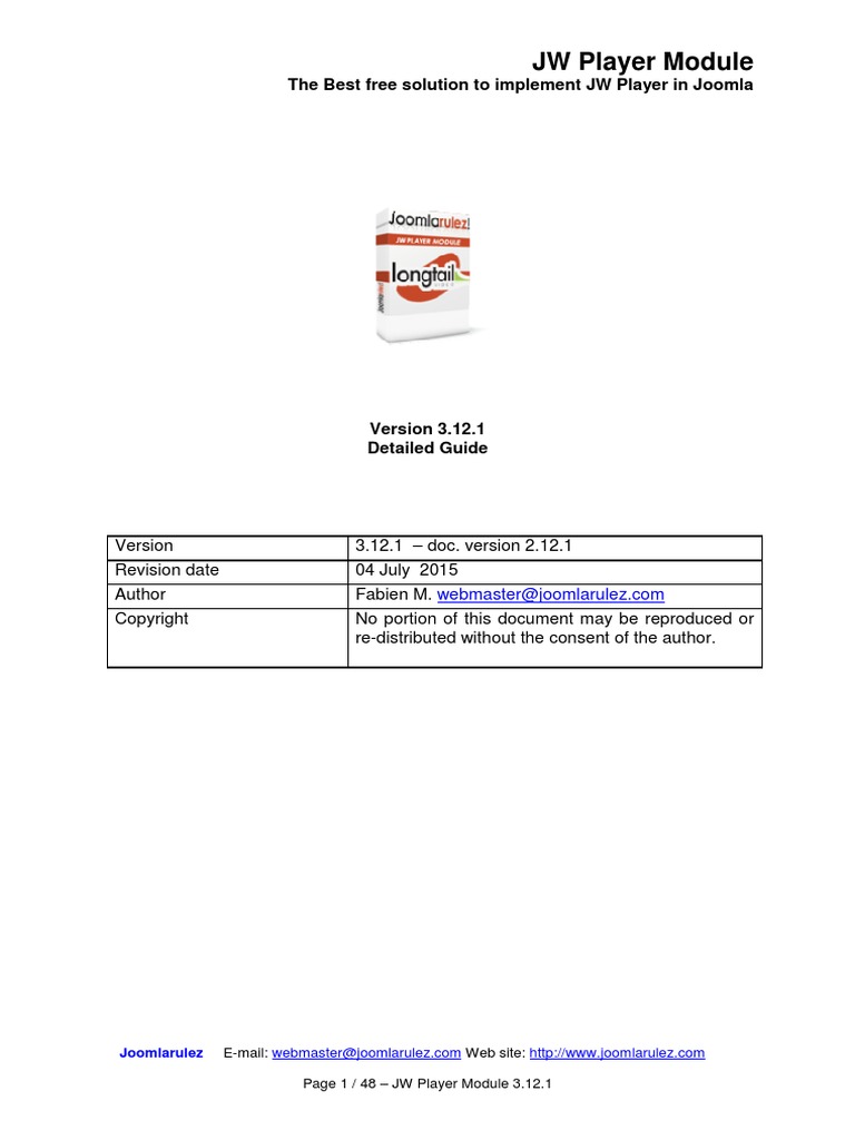 JW Player Module 3.12.1.rev.2.12.1 | PDF | Adobe Flash | World Wide Web