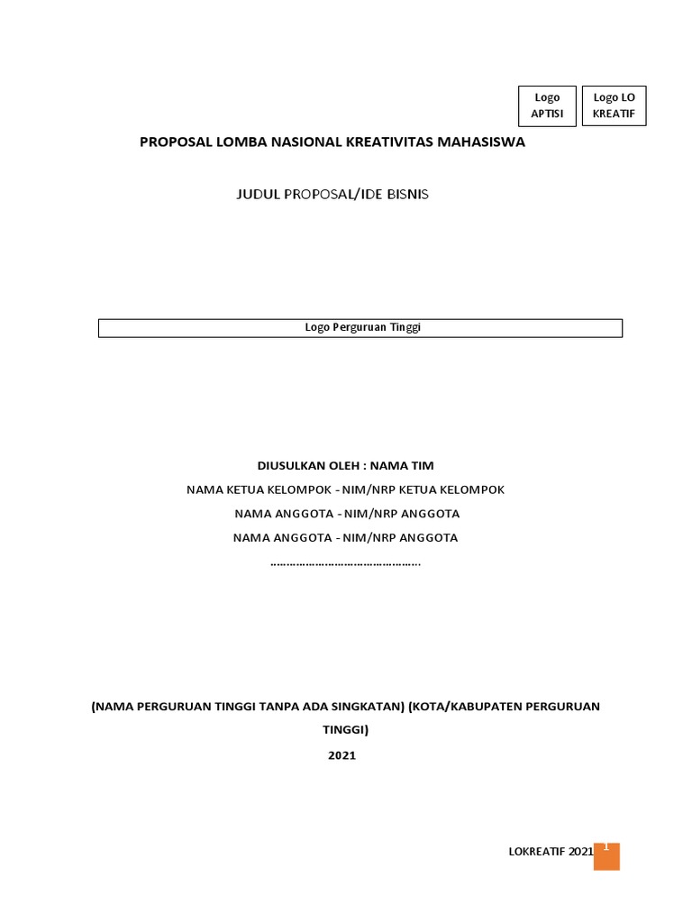 Proposal Ide Bisnis | PDF