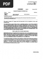 Cape Law Past Paper (Unit 1) | PDF