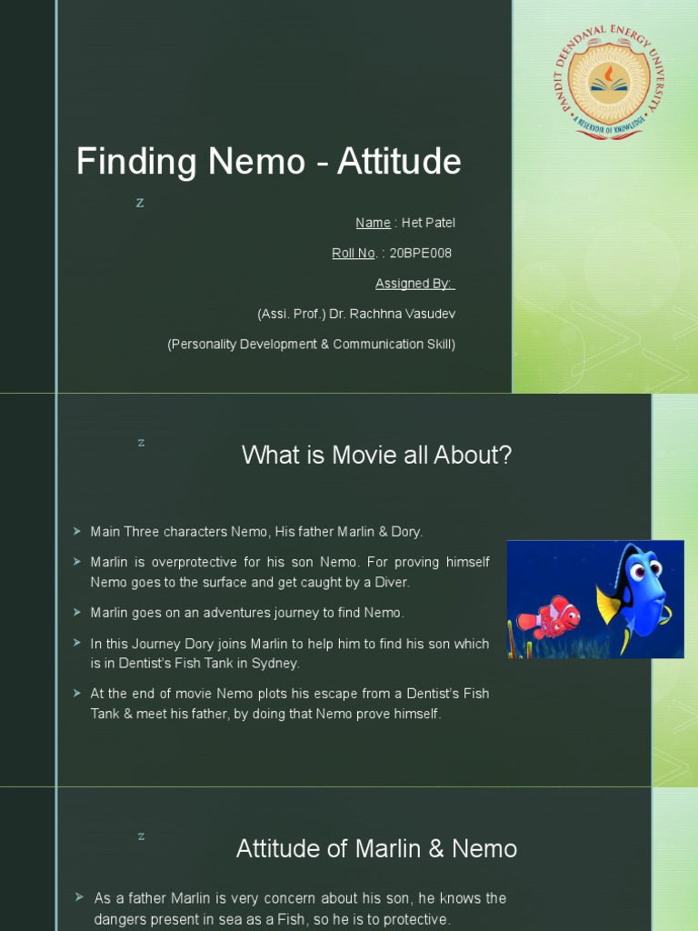 Finding Nemo Attitude 1 | PDF