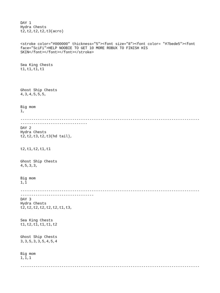 KING LEGACY HUNTING | PDF