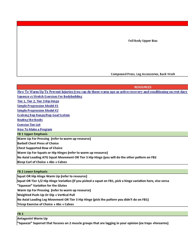 Bald Omni-Man Full Body Program Guide | PDF