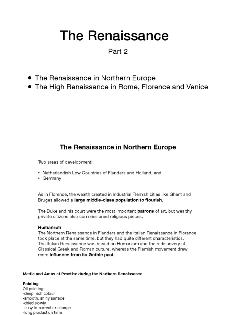 The Renaissance Part 2 | PDF
