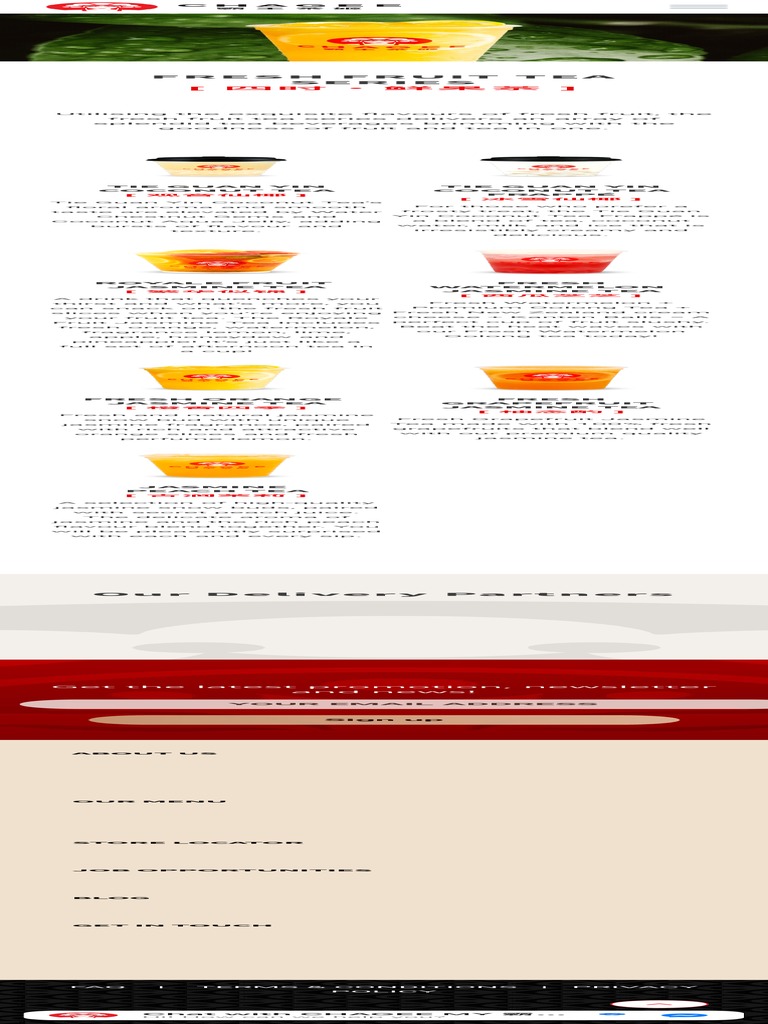 Chagee 2025 Menu Highlights | PDF | Tea | Food Ingredients