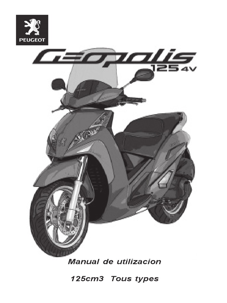 Geopolis 125 | PDF | Motocicleta | Agua