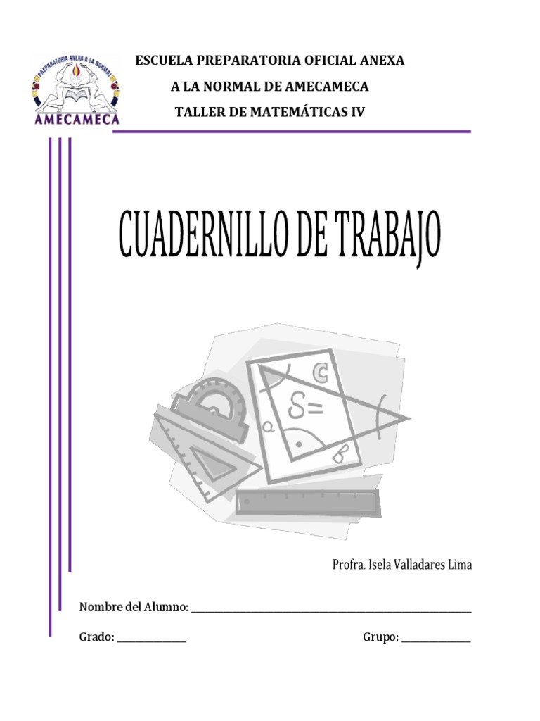 Cuadernillo Recuperación TALLER MATE IV 2023 EPOANA | PDF | Función (Matemáticas) | Funciones y ...
