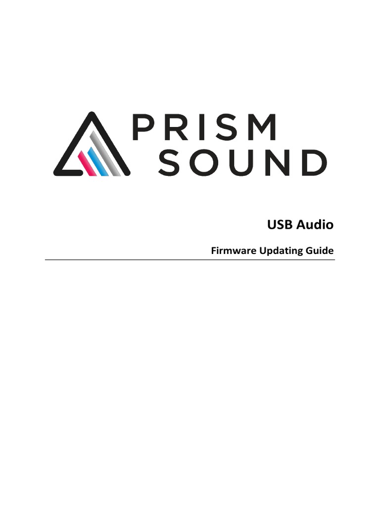 USB Audio Firmware Update Guide | PDF