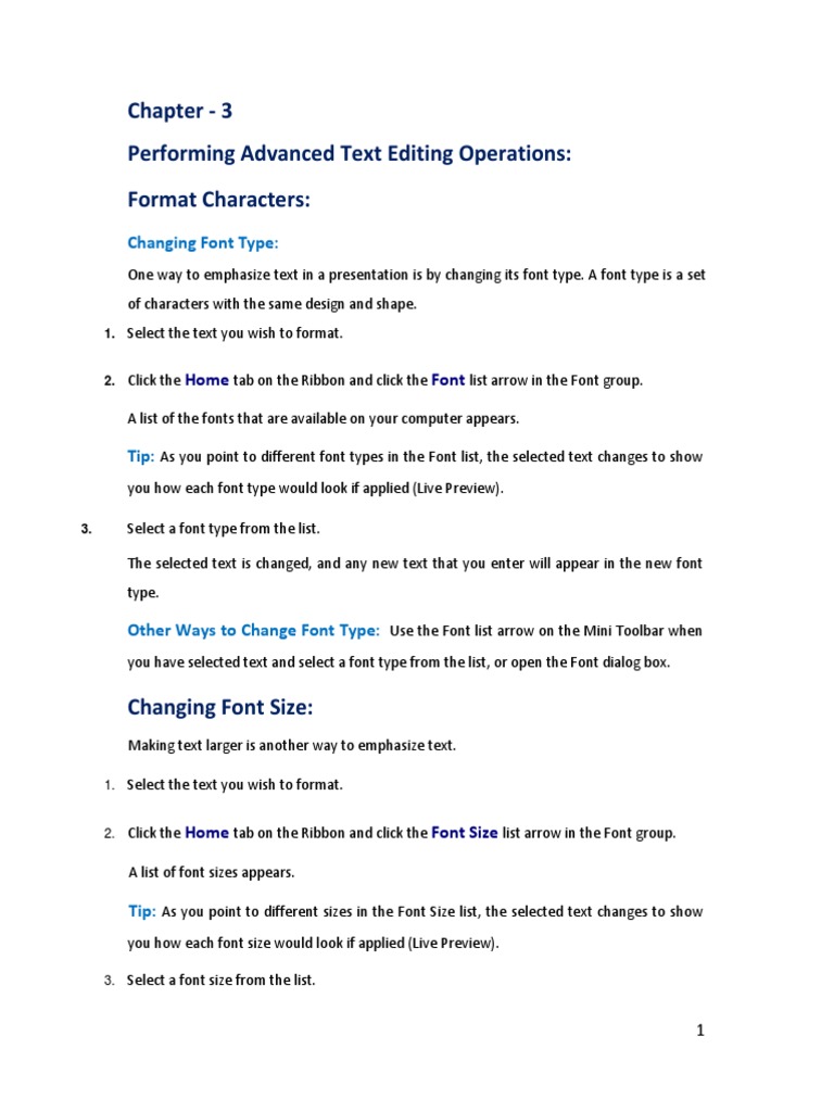 Power Point Chapter - 3 | PDF | Paragraph | Software