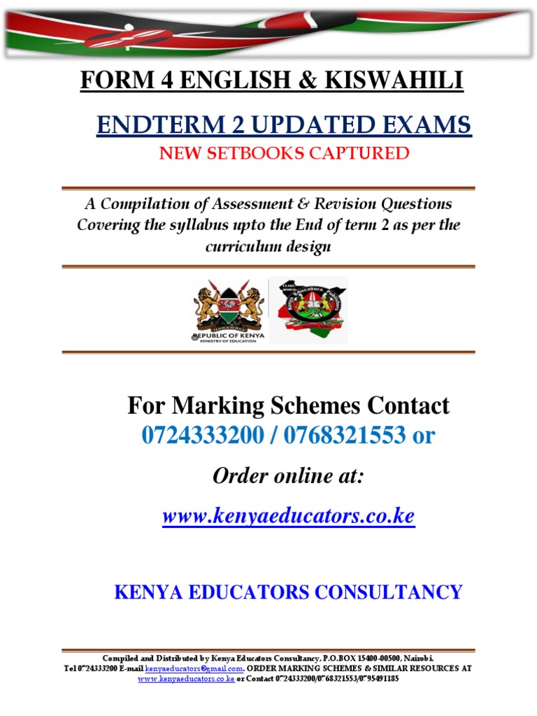 Form 4 Langrages Endterm 2 | PDF | Labour Economics | Ellipsis