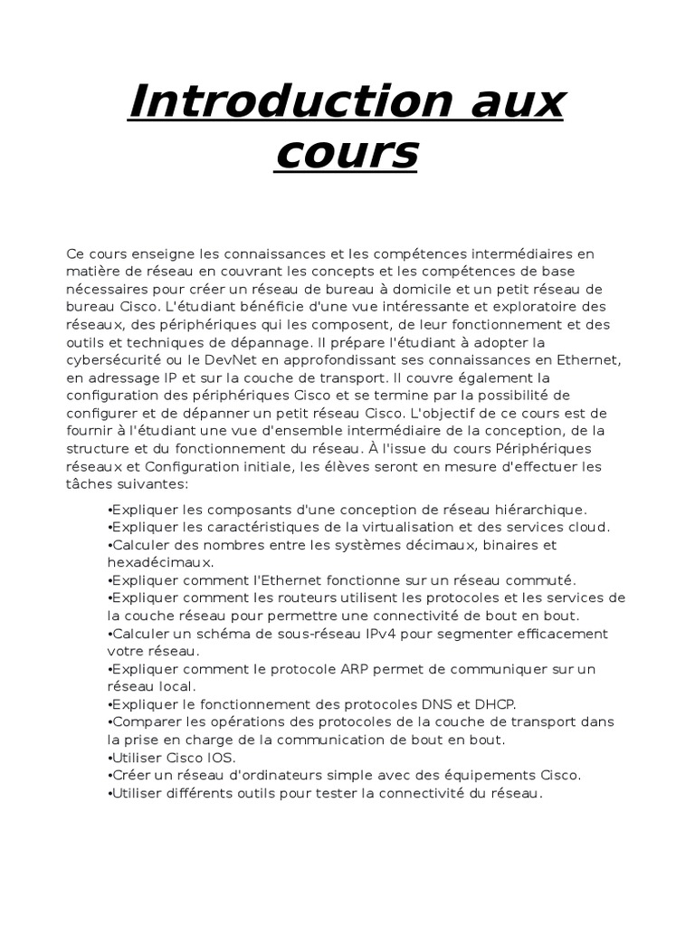 INTRODUCTION | PDF | Standards Internet | Architecture (Informatique)