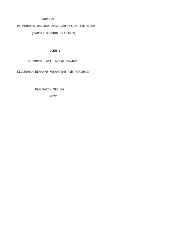 Proposal Teng Semprot | PDF | Teknologi & Rekayasa