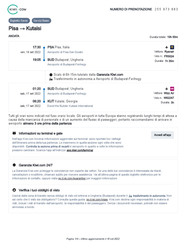 BookingID (Rawvalue: 255973883) - Eticket | PDF