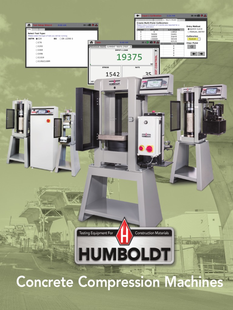 Humboldt Compression Machine Controllers | PDF | Piston | Concrete
