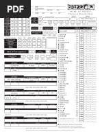 D20 Modern Character Sheet | PDF | D20 System | Tabletop Games