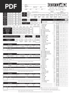 D20 Modern Character Sheet | PDF | D20 System | Tabletop Games