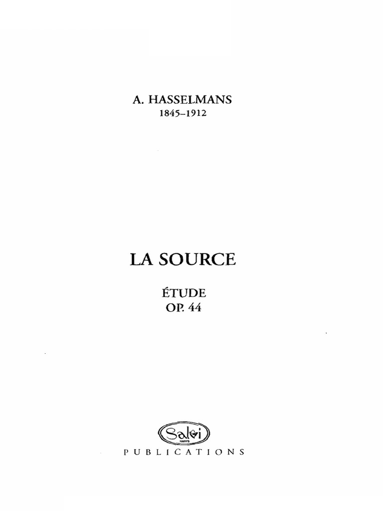 Hasselmans La Source | PDF
