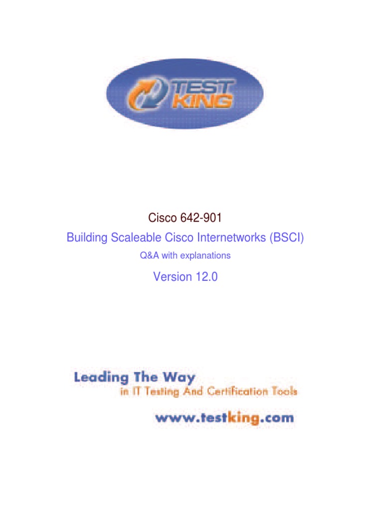 UPdated TK - 642-901 - v12 | PDF | Routing | Router (Computing)