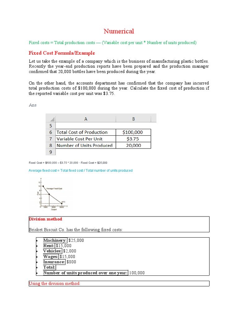 Numerical 1 | PDF | Marginal Cost | Business Process