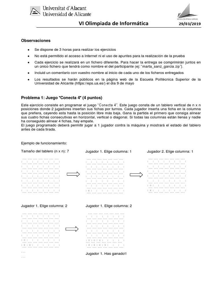 Ejercicios VI Olimpiada Informatica | PDF | Samurai