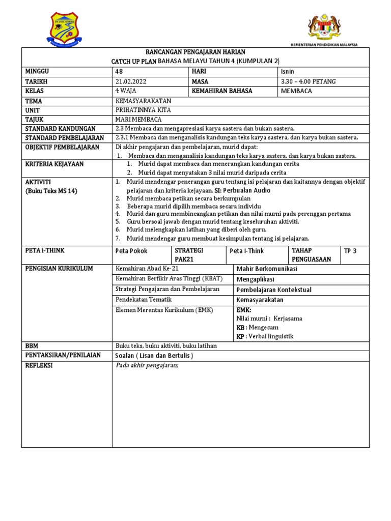 RPH BMT4 (K2) 21@22@23@24@25 Feb 2022 | PDF