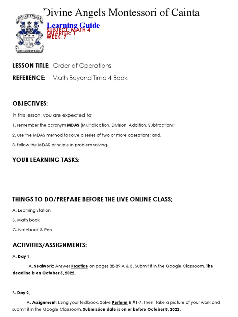 LG - Q1W7 - MATH 4.docx | PDF