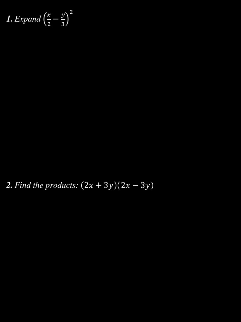 Algebraic Identities | PDF
