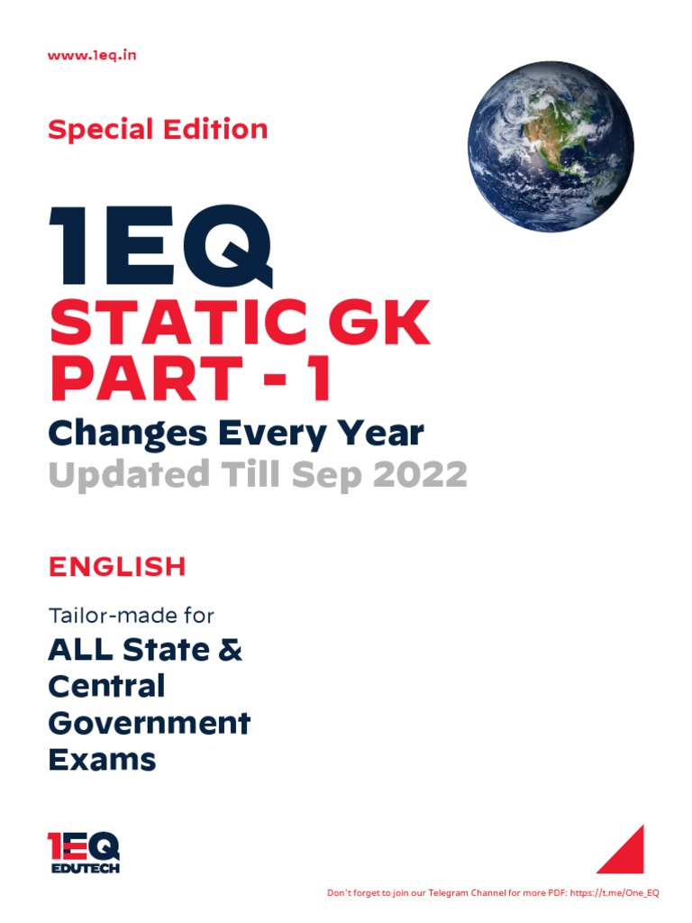 Static GK Ebook | PDF