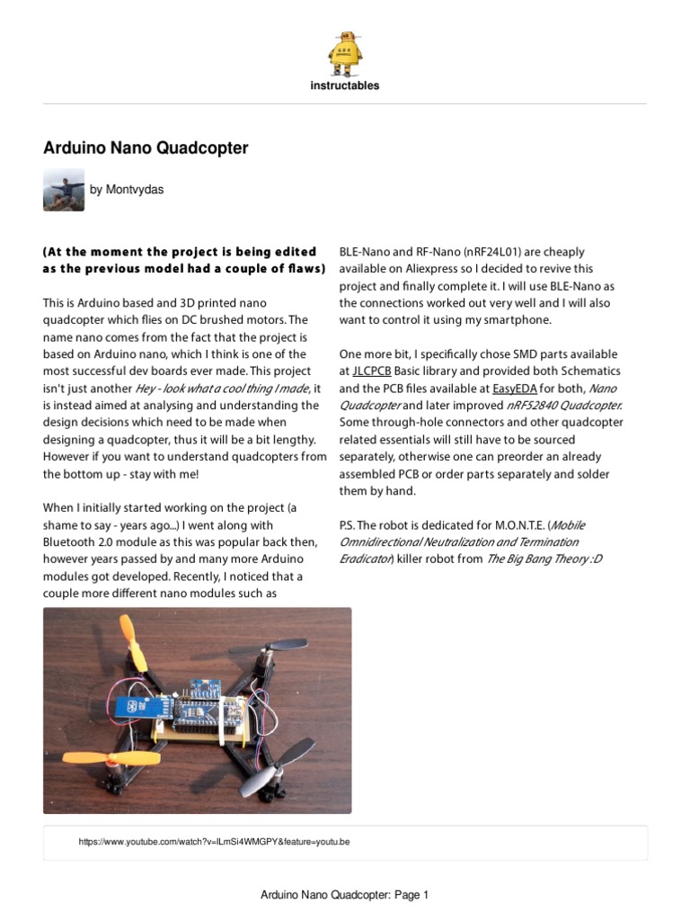 Arduino Micro Quadcopter Pdf Field Effect Transistor Mosfet