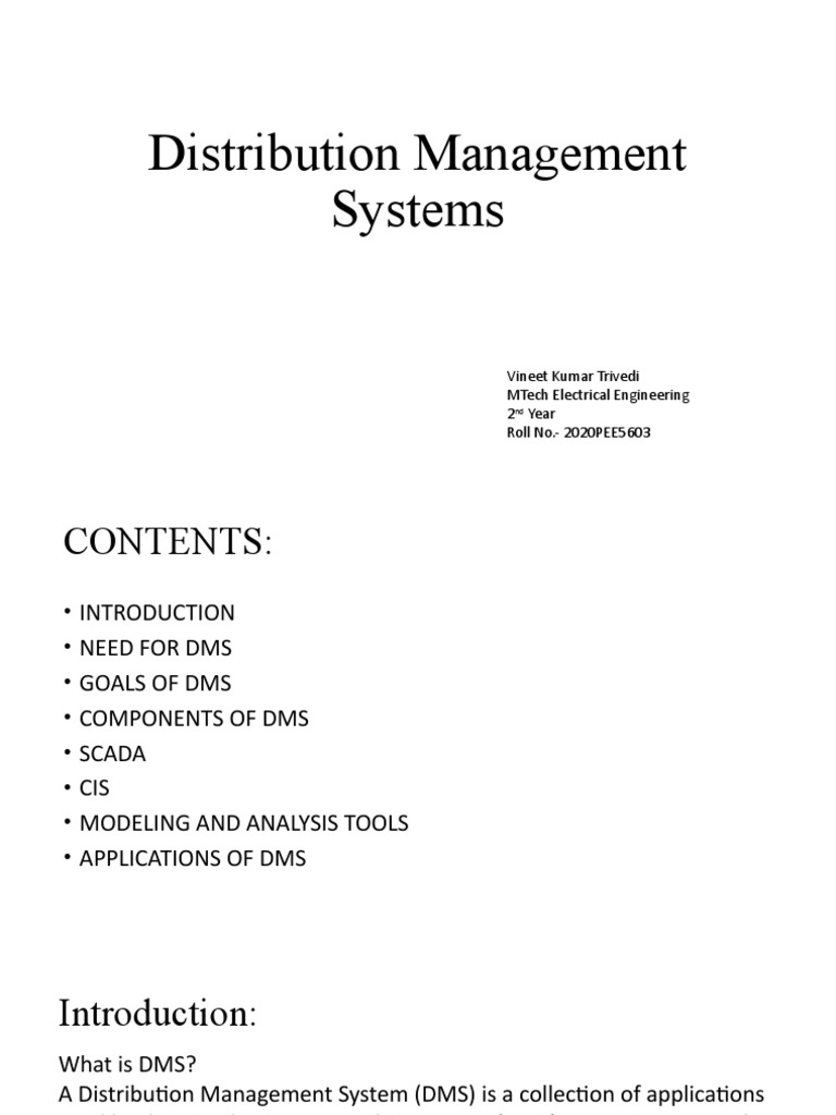 Distribution Management Systems | PDF | Computing | Systems Science