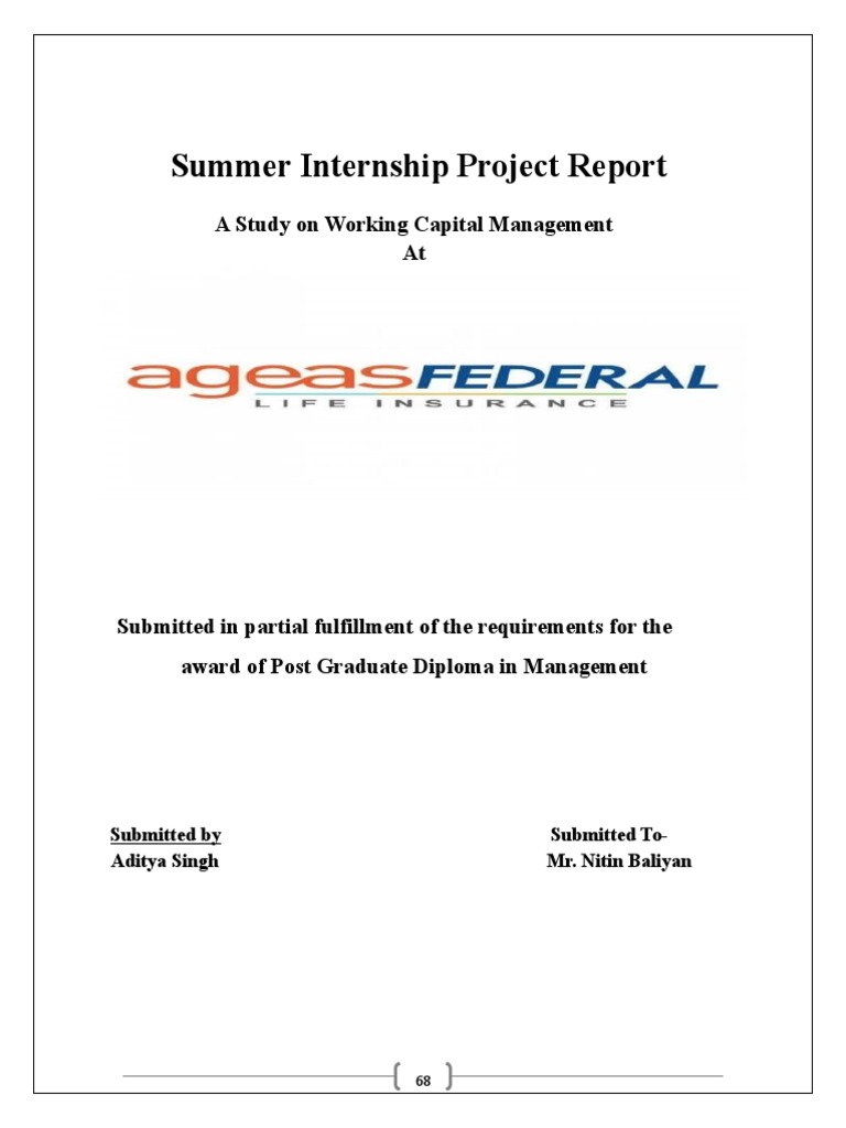 SIP FInal Aditya Singh | PDF | Insurance | Life Insurance