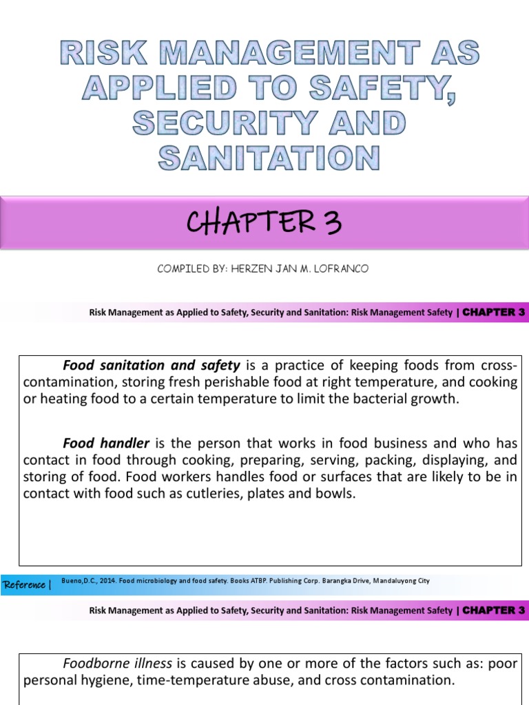 risk-management-chapter-3 (1) | PDF | Foodborne Illness | Refrigerator