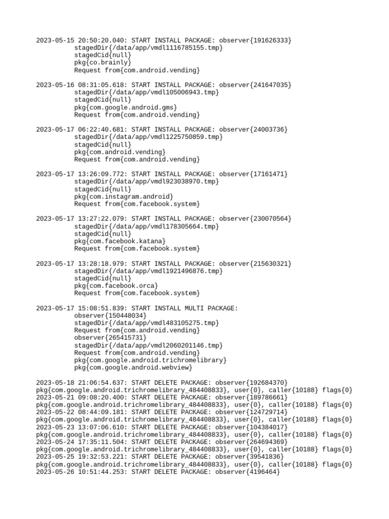 PM Debug Info | PDF | Android (Operating System) | Software