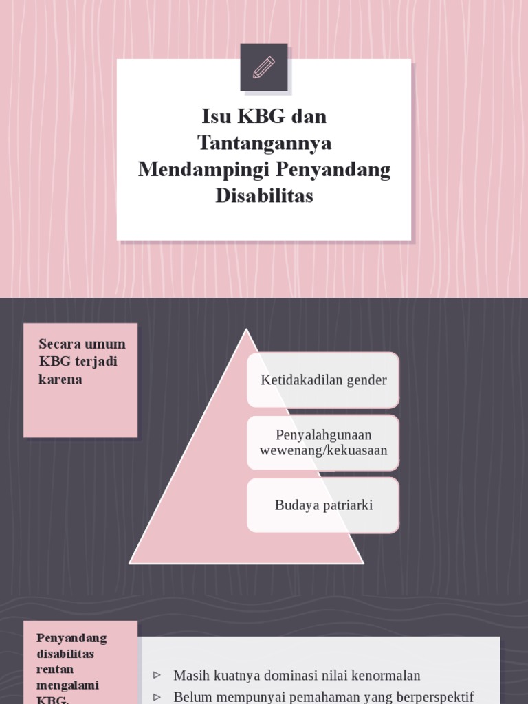 Isu KBG Dan Tantangannya Mendampingi Penyandang Disabilitas | PDF