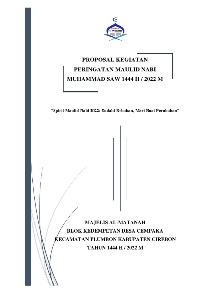 Proposal Maulid Nabi 2022 | PDF