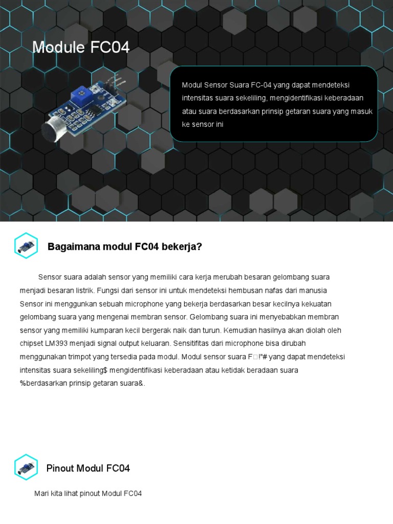 Cara Kerja Modul Sensor Suara FC-04 | PDF