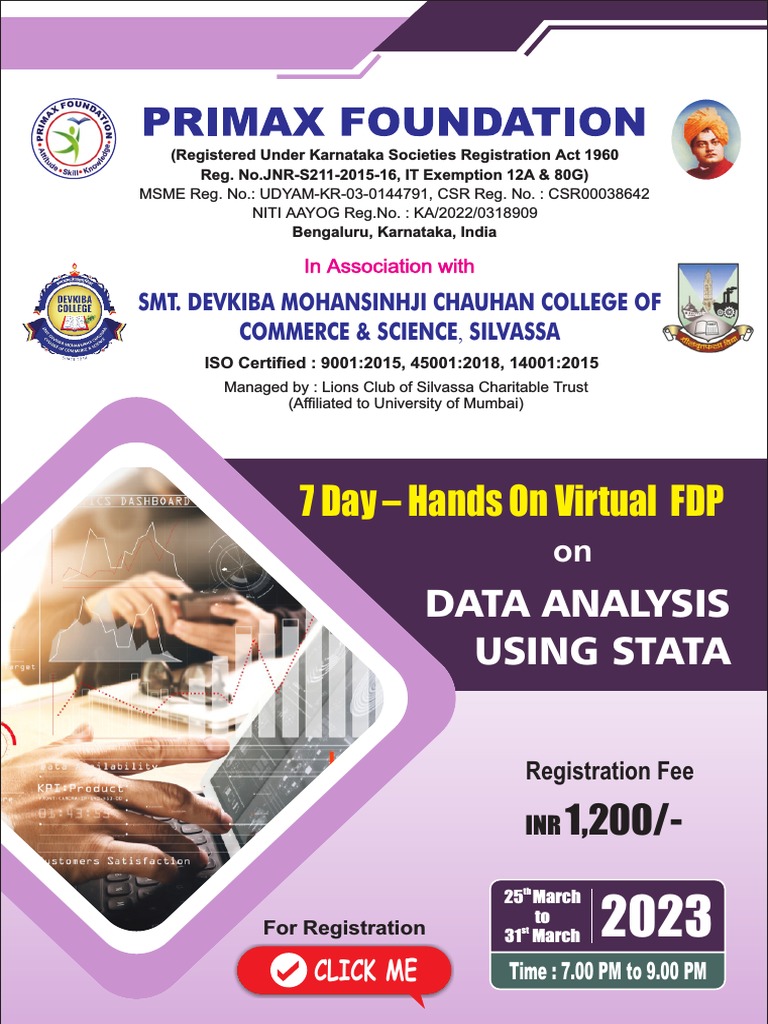 7 - Day Workshop On Data Analysis Using Stata | PDF 7 - Day Workshop On Data Analysis Using Stata | PDF